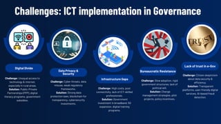 ICT for Development and E-governance- Explained | PDF