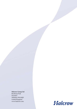 Halcrow Major Developments | PDF