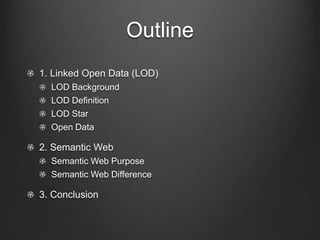 Linked Open Data & Semantic Web | PPT