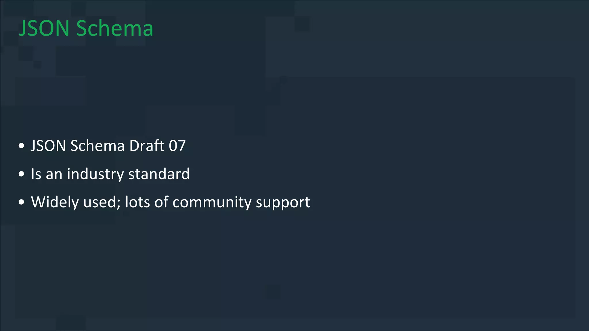 MongoDB World 2019: Just-in-time Validation with JSON Schema | PPT
