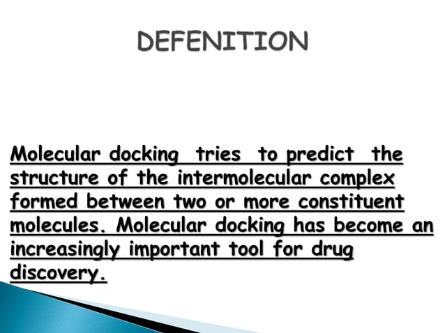 Molecular docking | PPTX | Chemistry | Science