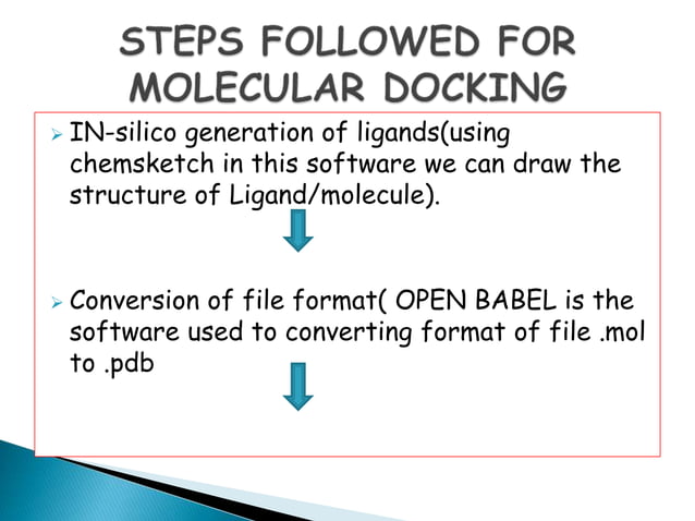 Molecular docking | PPTX | Chemistry | Science