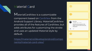 MDC - Material Design Components & Theming | PPTX