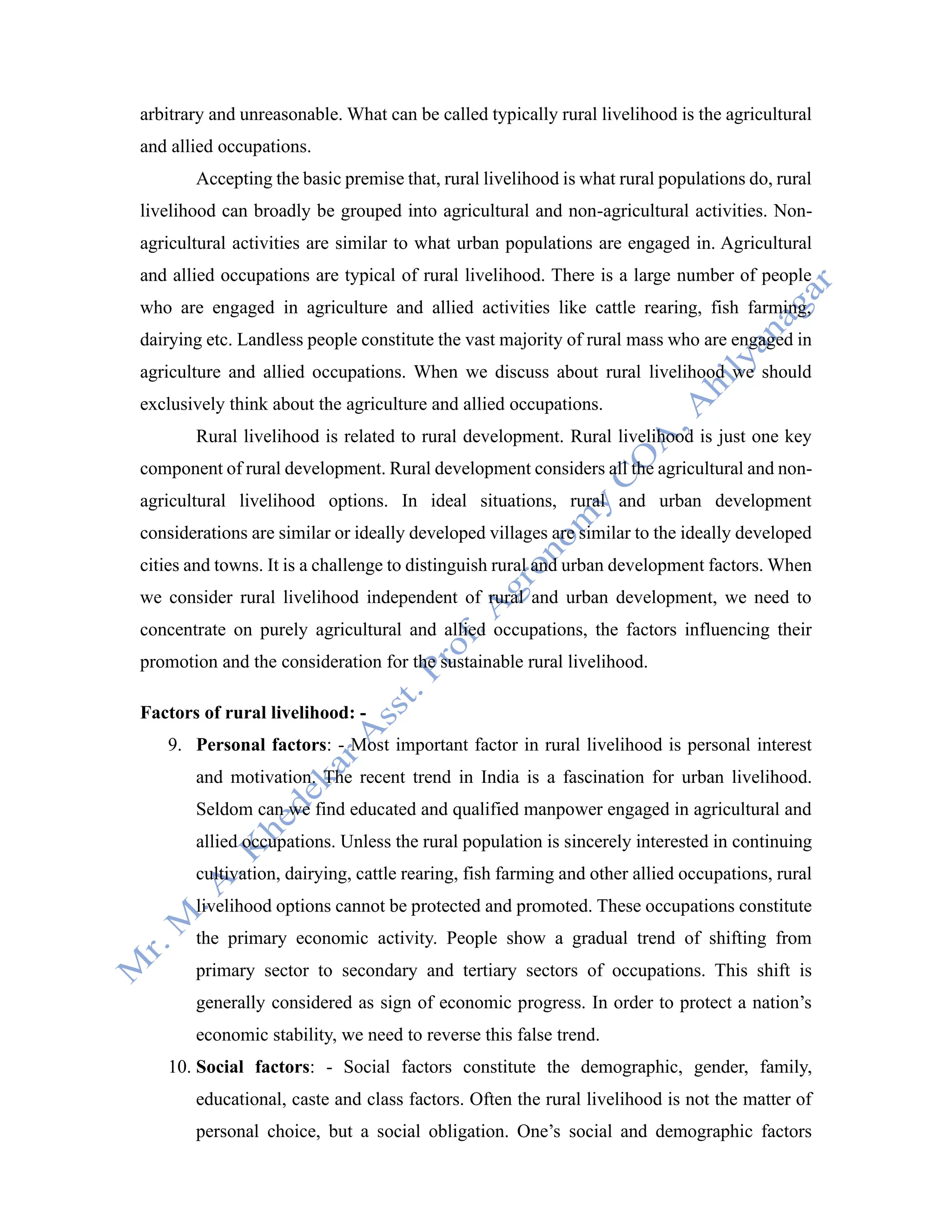 MDC 111 Theory Farming-based Livelihood Systems | PDF