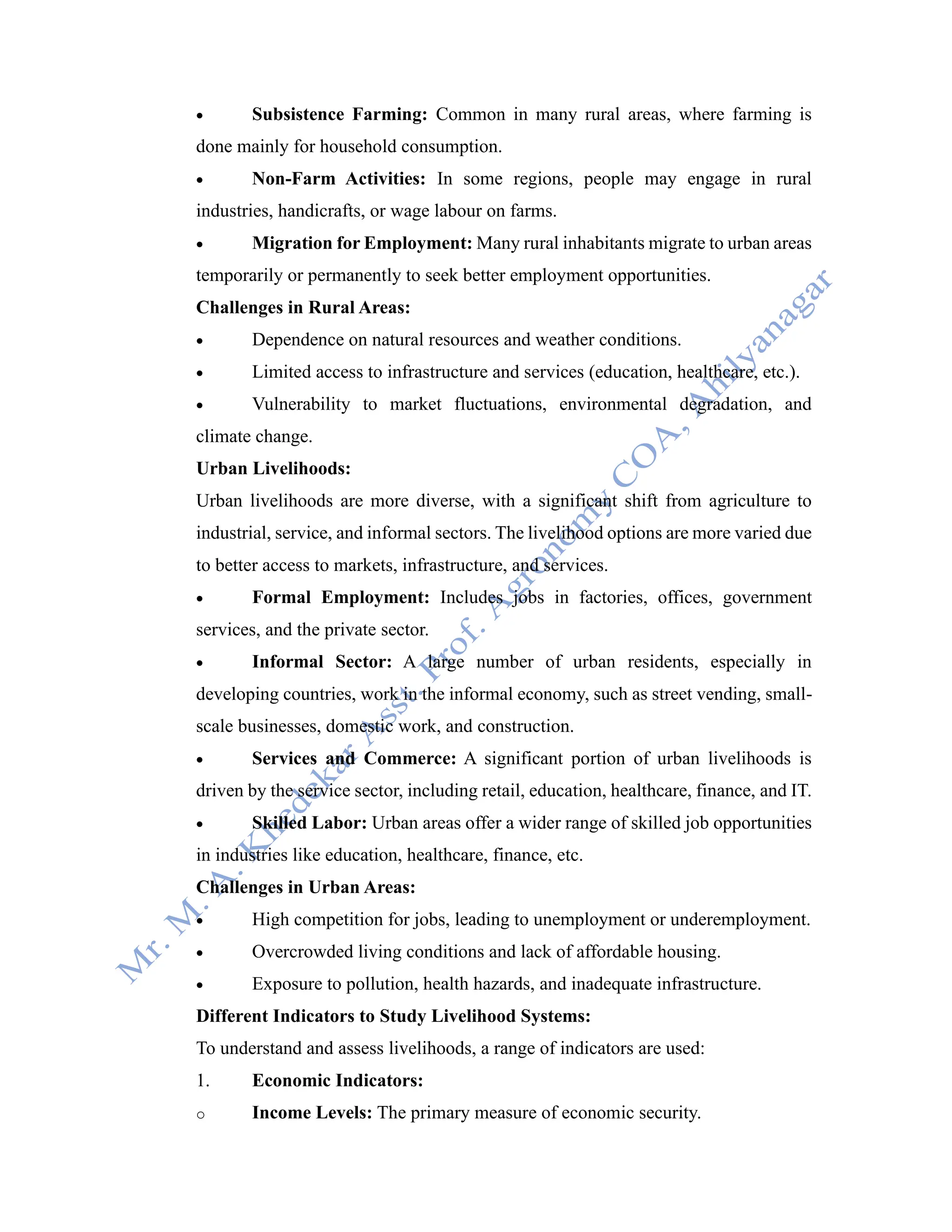 MDC 111 Theory Farming-based Livelihood Systems | PDF