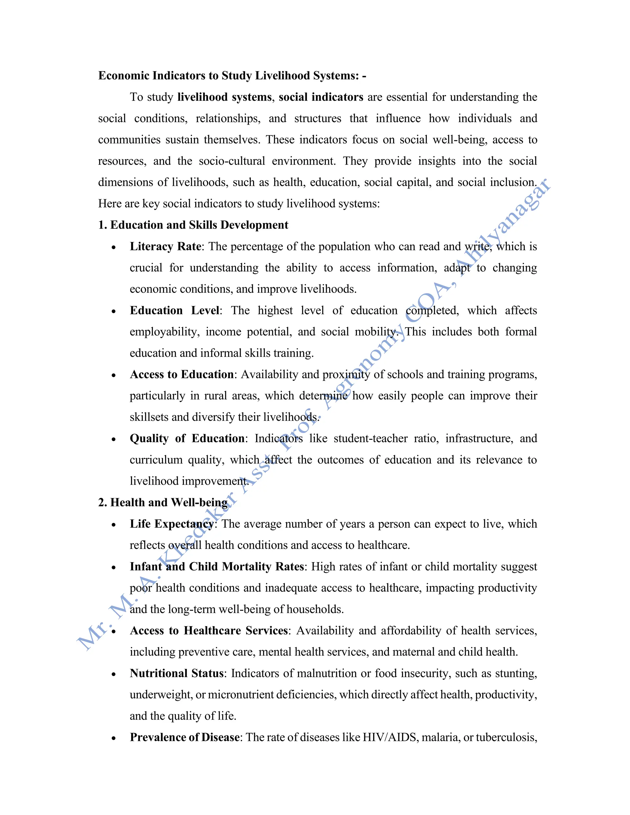 MDC 111 Theory Farming-based Livelihood Systems | PDF