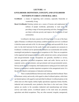 MDC 111 Theory Farming-based Livelihood Systems | PDF