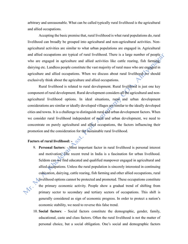 MDC 111 Theory Farming-based Livelihood Systems | PDF