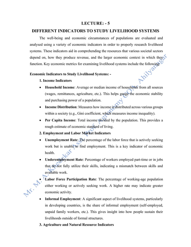 MDC 111 Theory Farming-based Livelihood Systems | PDF