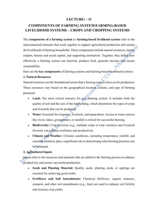 MDC 111 Theory Farming-based Livelihood Systems | PDF