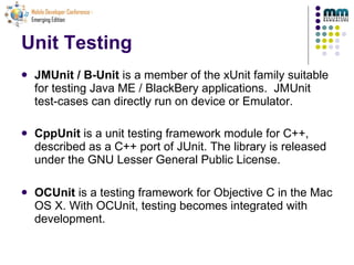 Mdc2010 Automated Mobile Testing | PPT