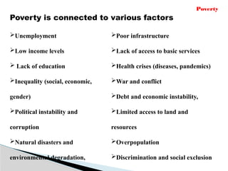 An Introduction to Poverty, Types of Poverty and causes of Poverty | PPTX