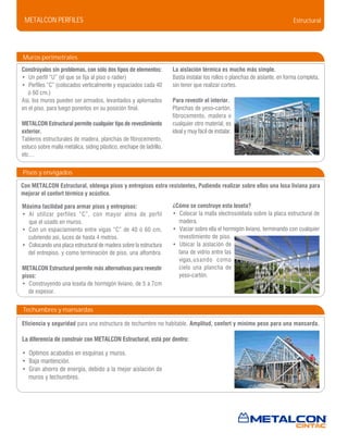 Md catalogo_tecnico_metalcon_perfiles_y_estructuras | PDF