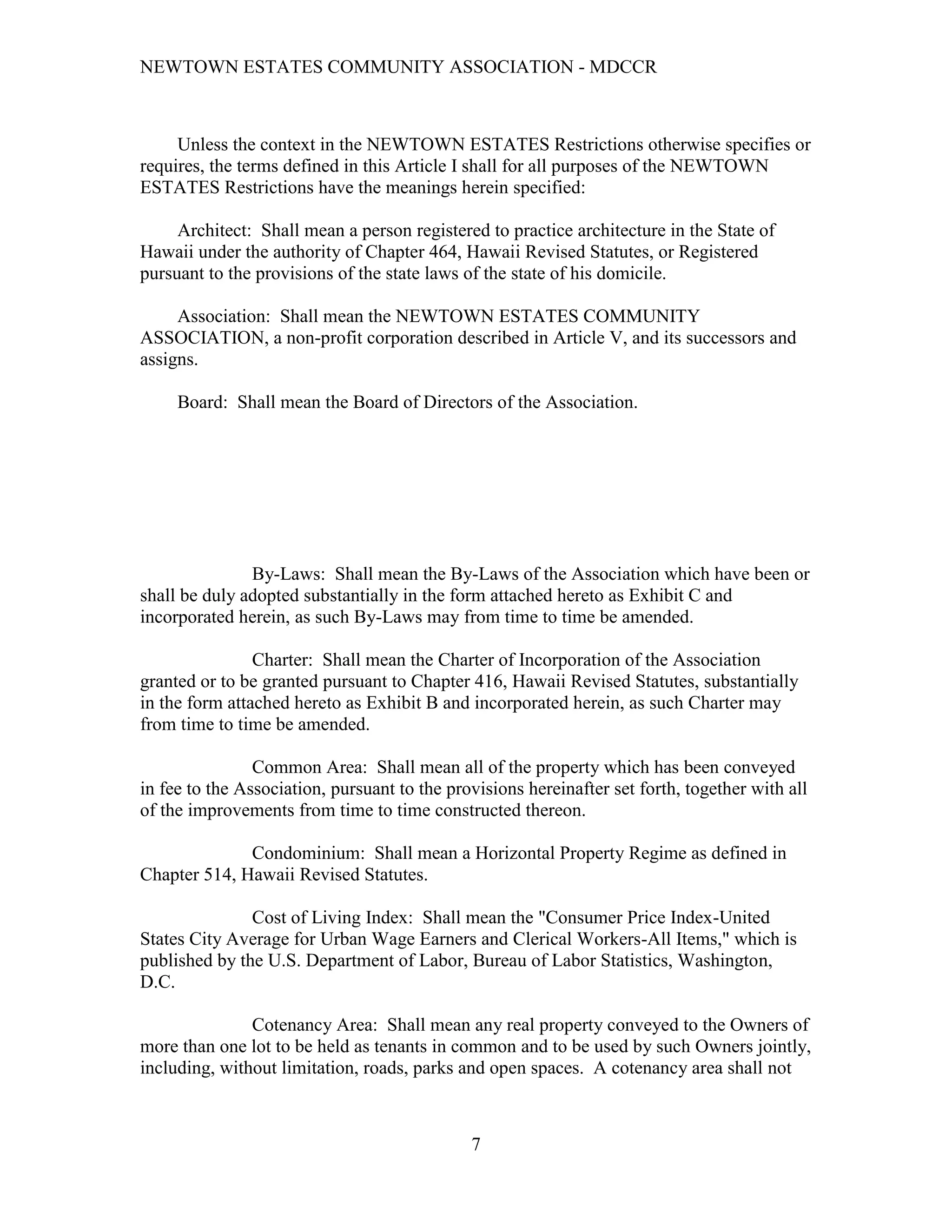 MDCCR- MASTER DECLARATION CODES COVENANTS AND | PDF