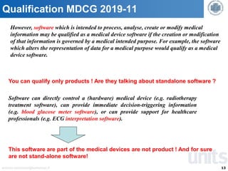 Mdcg 2019 11 guidance on qualification and classification of software ...