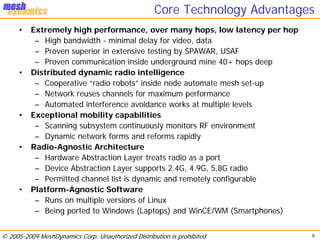 MeshDynamics Mesh Networks- High Level Overview | PDF