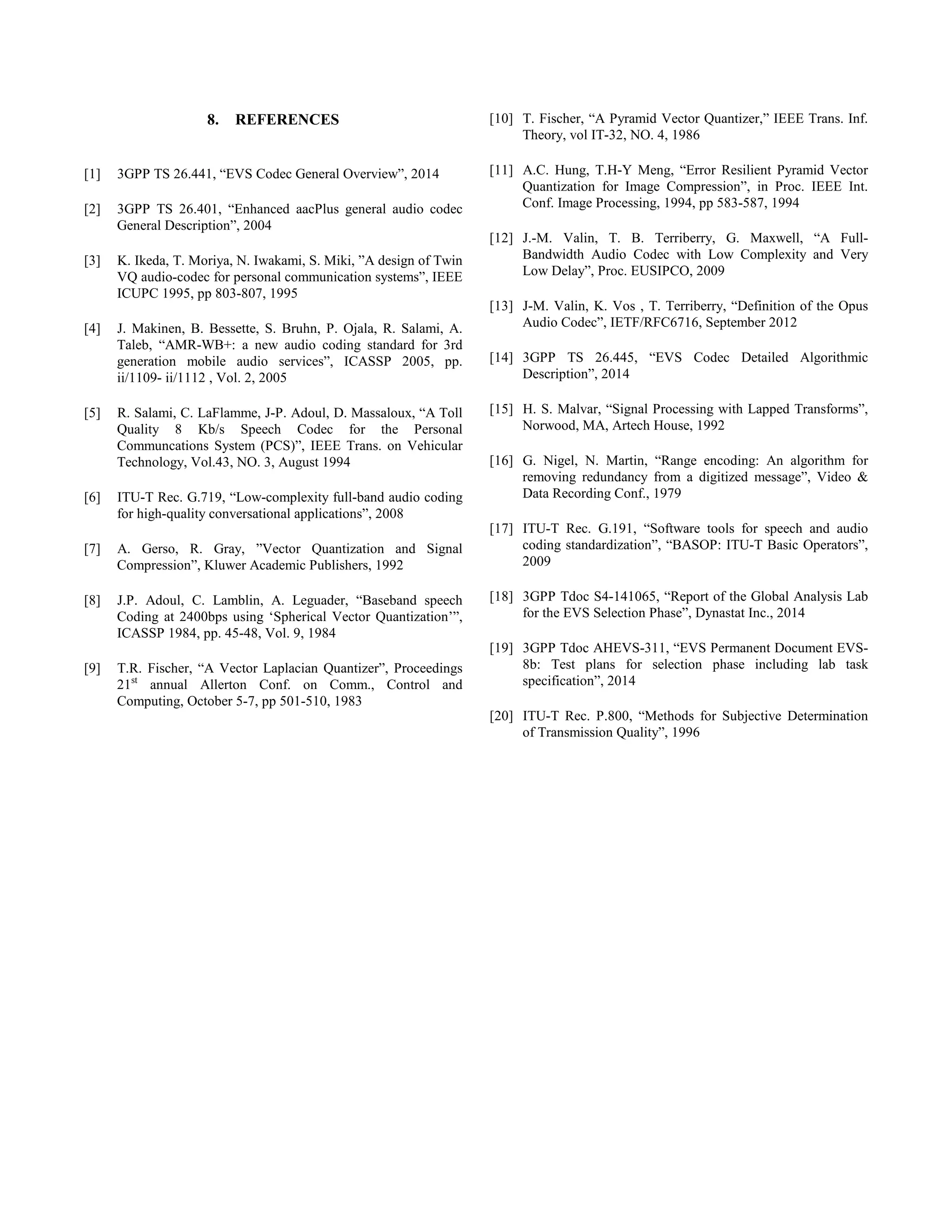 MDCT audio coding with pulse vector quantizers | PDF