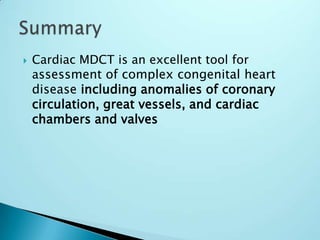 MDCT for Congenital Heart Disease | PPT