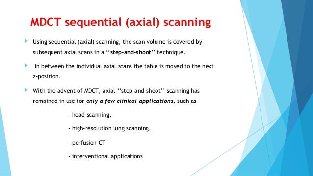 Physics of Multidetector CT Scan