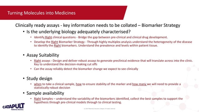 MDC Connects: Designing a Biomarker Strategy | PPTX | Cancer | Diseases ...