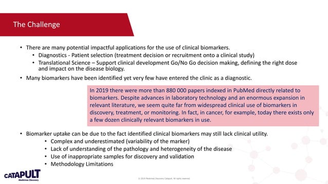 MDC Connects: Designing a Biomarker Strategy | PPTX | Cancer | Diseases ...