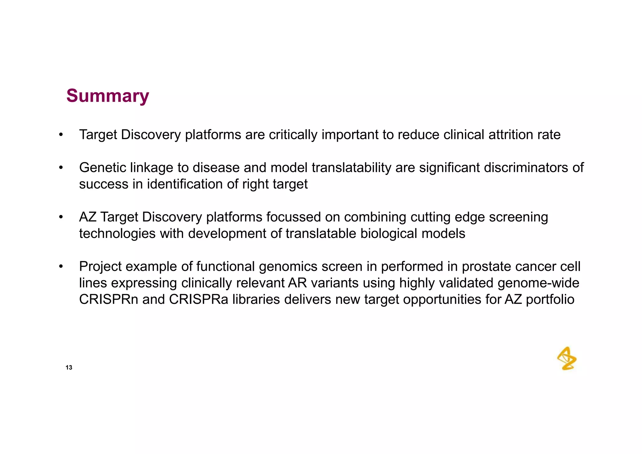 MDC Connects: Target discovery at AstraZeneca | PDF