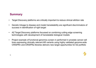 MDC Connects: Target discovery at AstraZeneca | PDF