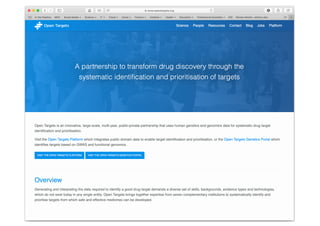 MDC Connects: Target identification with informatics and data mining | PDF