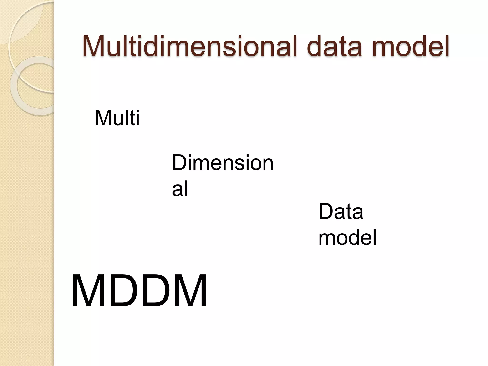 Multi Dimensional Data Model | PPTX