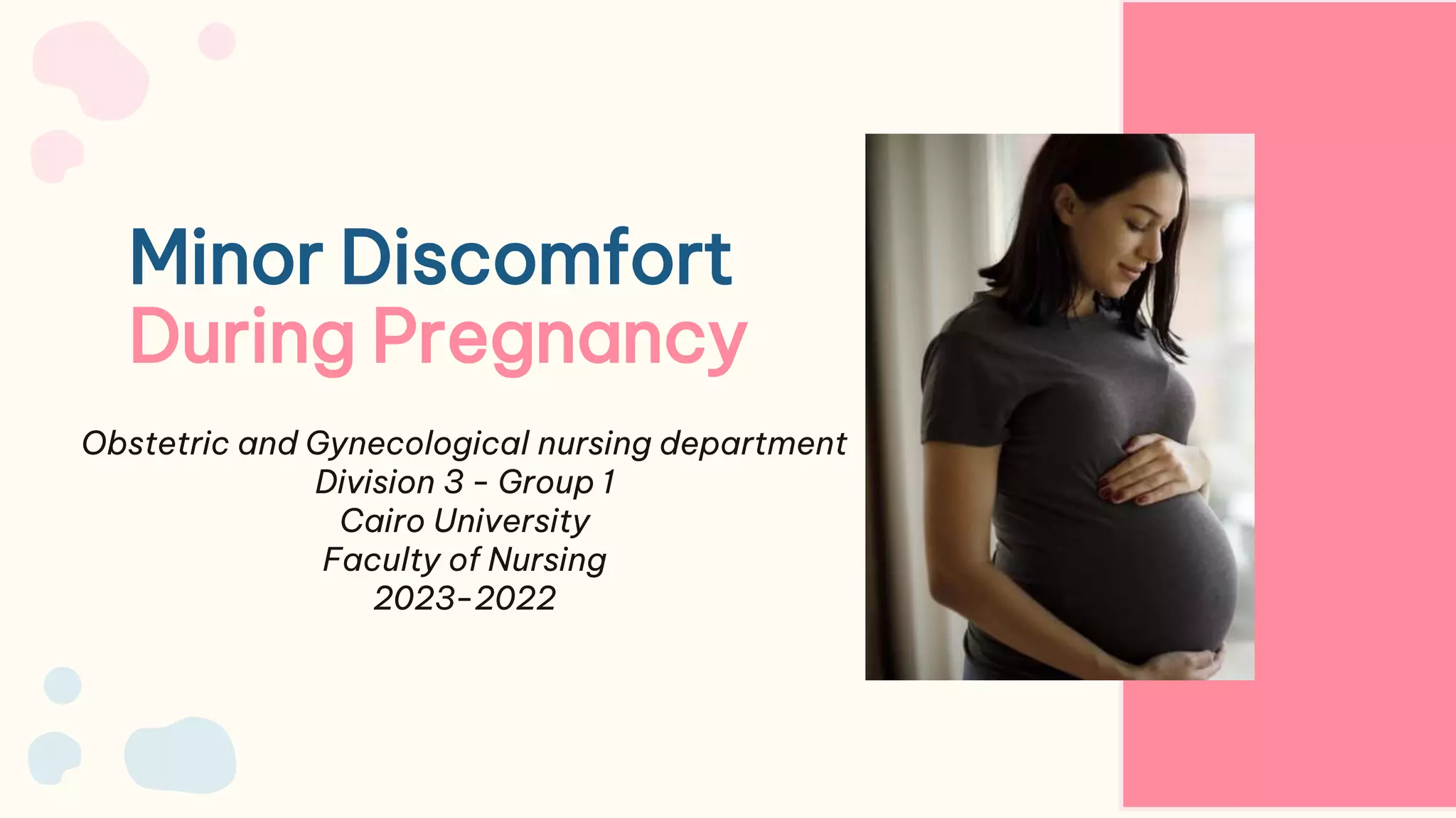 Minor Discomforts during pregnancy | PPTX