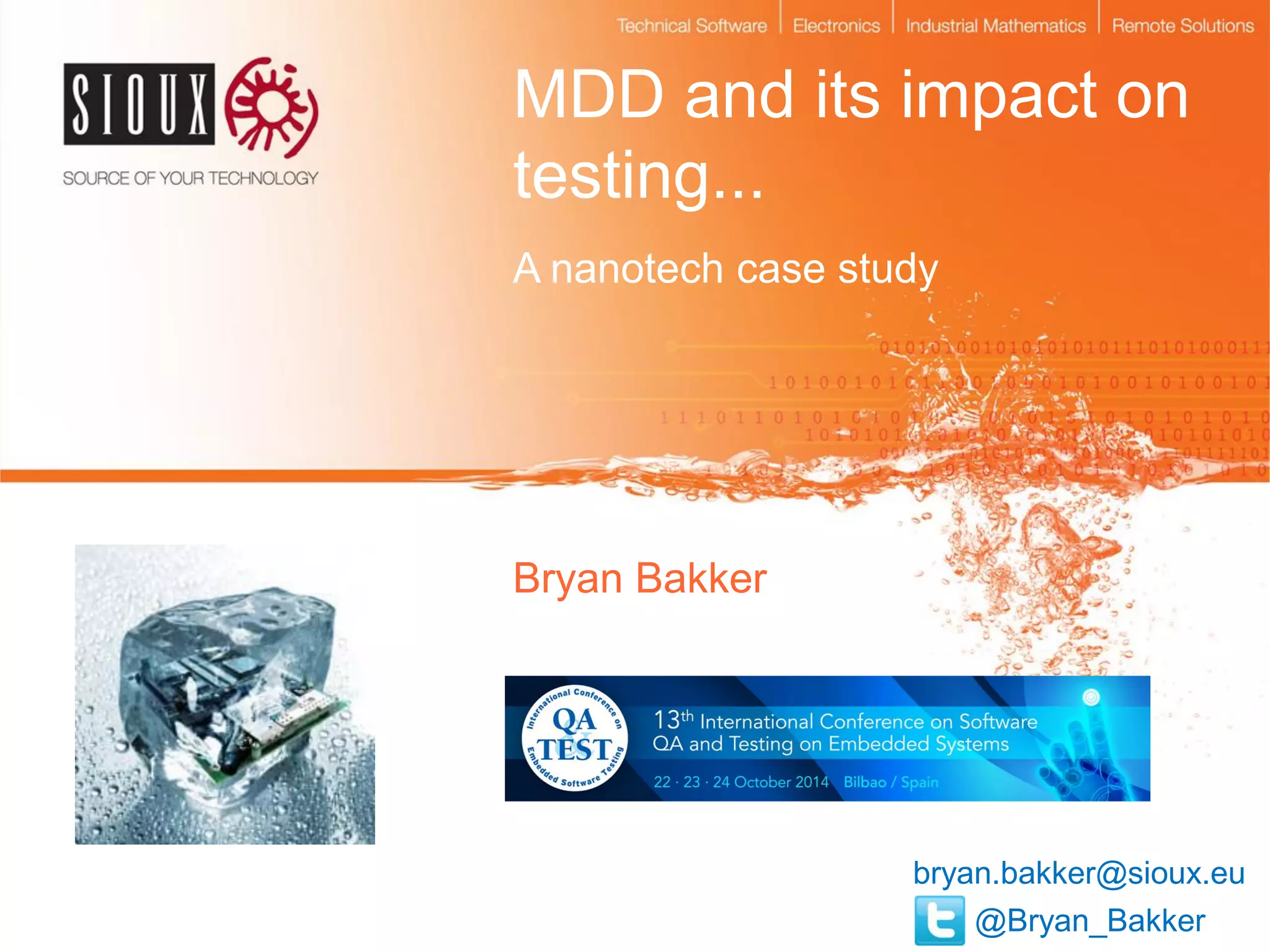 Mdd test qa_test2014_bryan_bakker | PPT