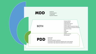 Differences between Major Depressive Disorder and Persistent Depressive Disorder | PPT