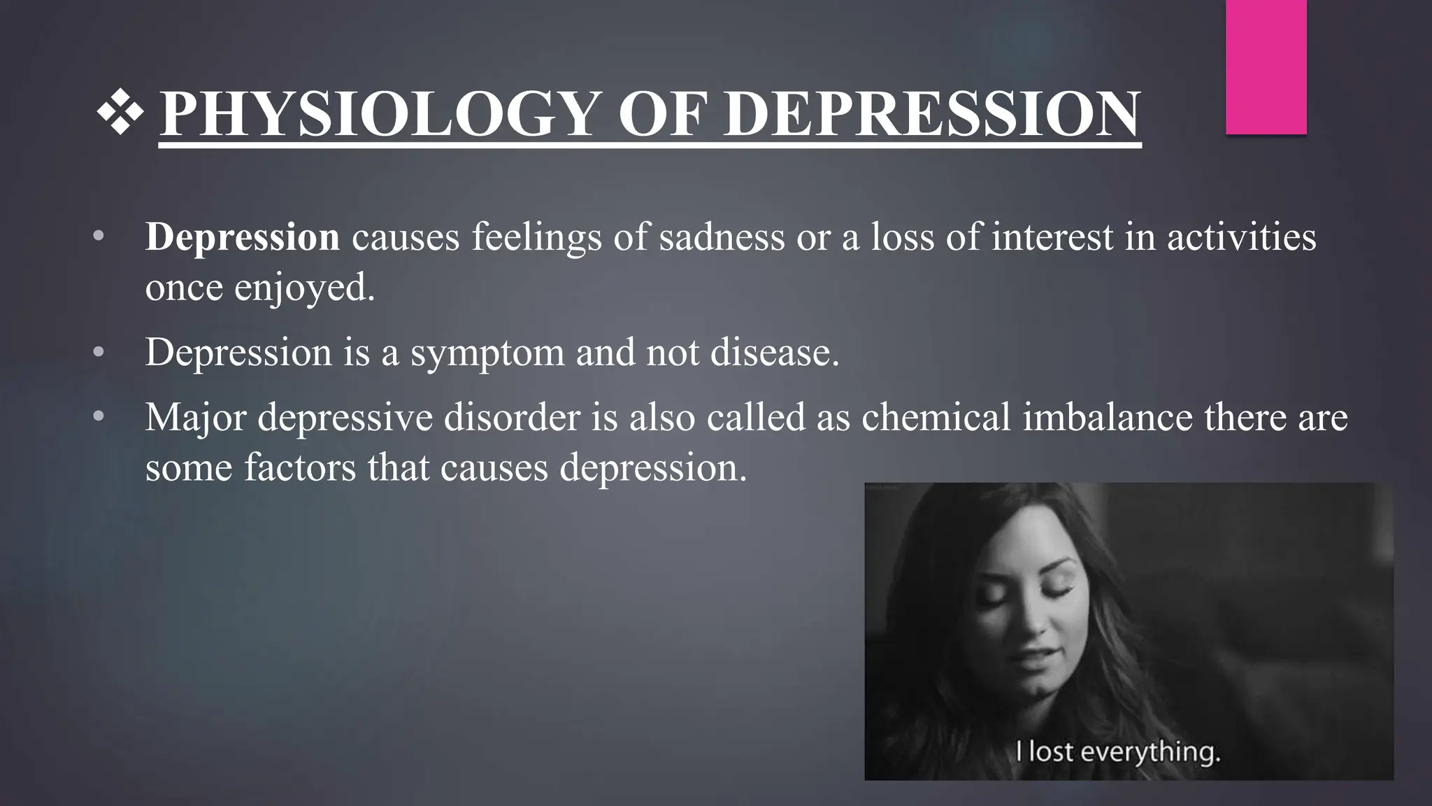 major depressive disorder detailed presentation | PPT