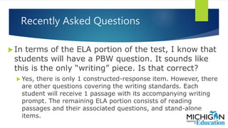 MDE - 2019 Passage-based Writing | PPTX