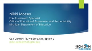 MDE - 2019 Passage-based Writing | PPTX