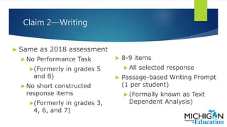 MDE - 2019 Passage-based Writing | PPTX