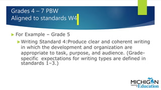 MDE - 2019 Passage-based Writing | PPTX
