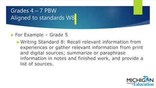 MDE - 2019 Passage-based Writing | PPTX