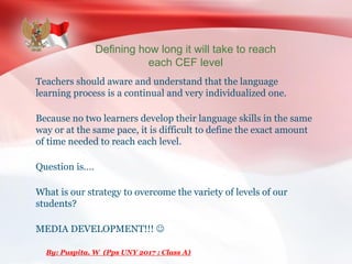 MDELT- STANDARD FRAMEWORK UNDERLYING THE PRINCIPLE OF MEDIA DEVELOPMENT - CEFR | PPT