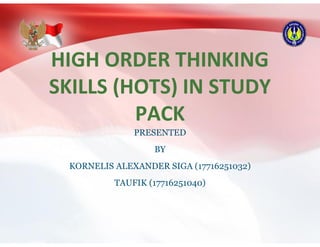 Higher Order Thinking Skill in Study Pack | PDF