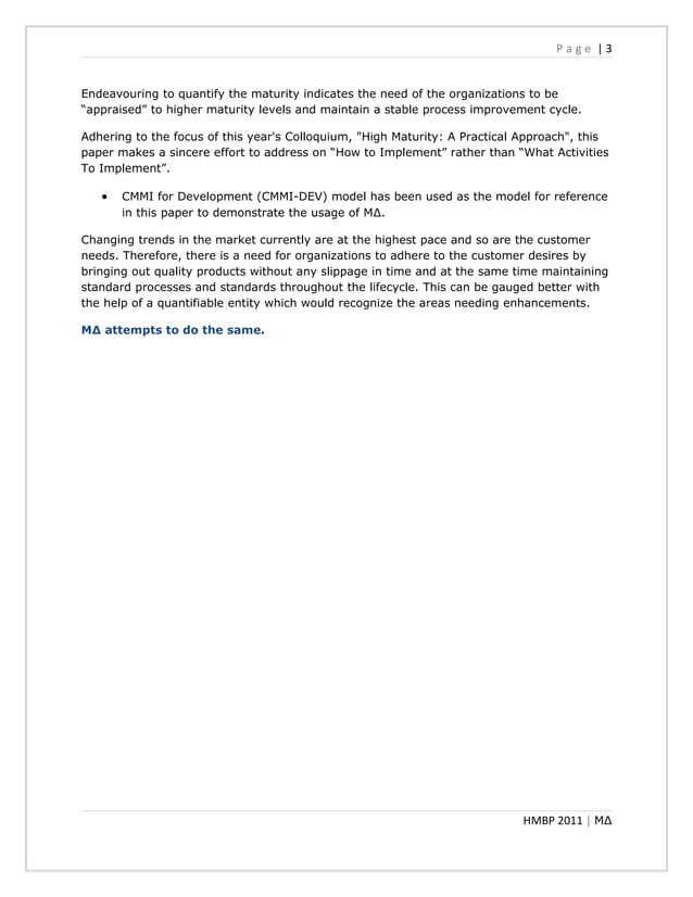 MDelta-Quantifying Maturity | DOC