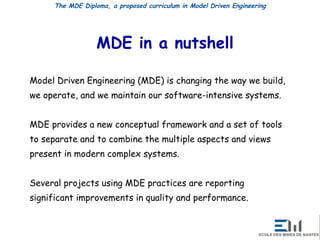 MDE Program Presentation - EMNantes | PPT