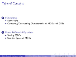MDEs presentation | PDF