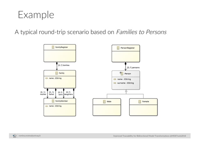 Improved Traceability For Bidirectional Model Transformations Mdetools2018 Ppt