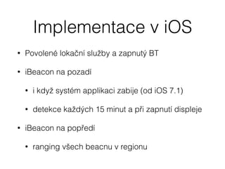 iBeacon overview pro MDevCamp 2014 | PPT