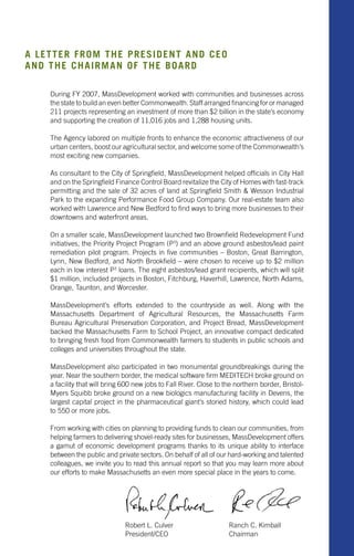 MassDevelopment FY2007 Annual Report | PDF