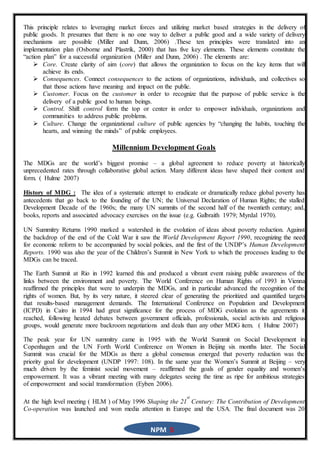 Achieving MDGs through NPM (Bangladesh perspective) | DOCX