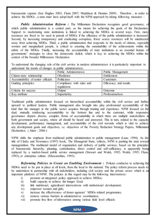 Achieving MDGs through NPM (Bangladesh perspective) | DOCX