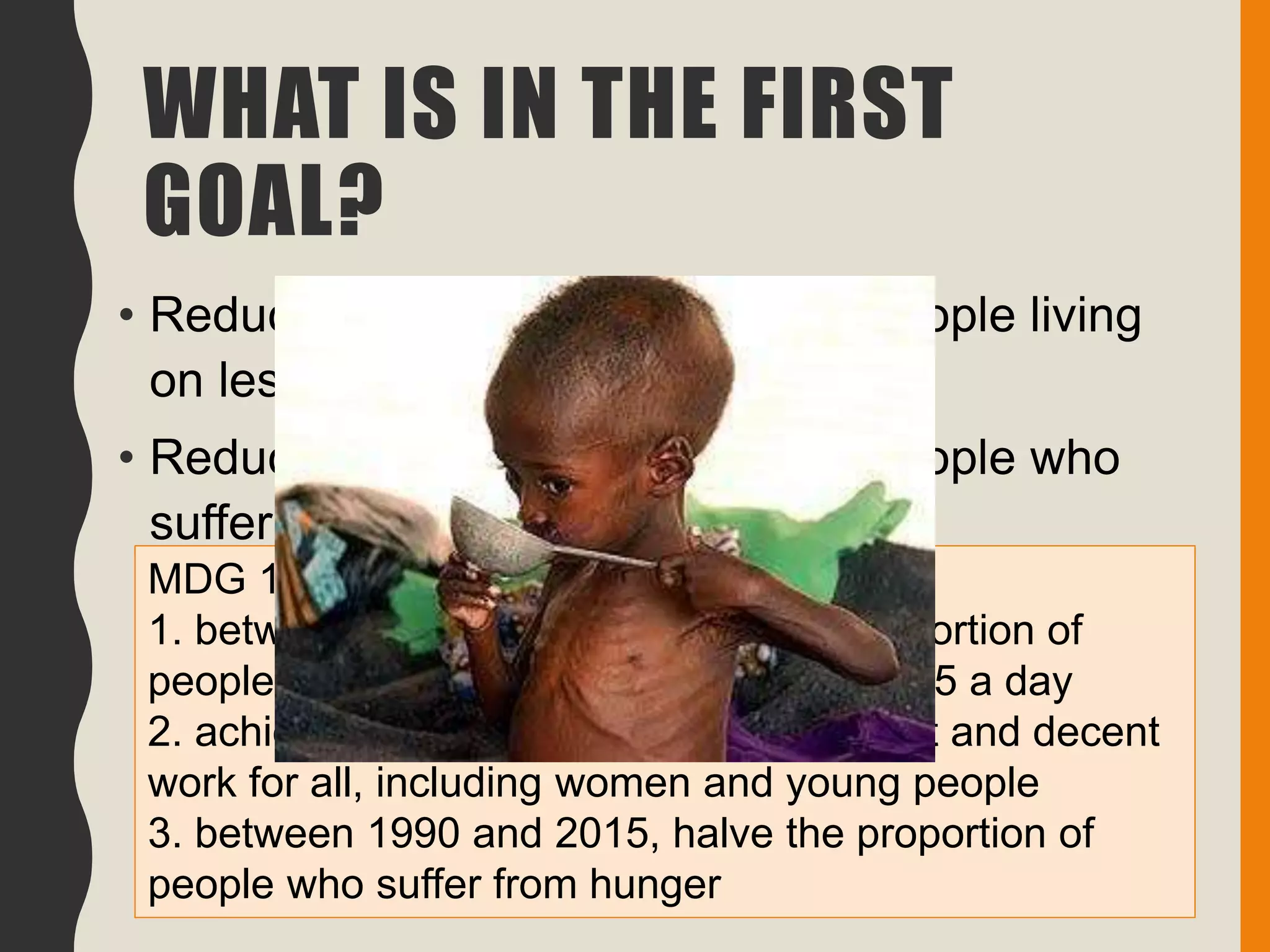 Mdg 1: Eradicate Extreme Hunger and Poverty | PPTX