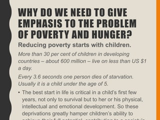 Mdg 1: Eradicate Extreme Hunger and Poverty | PPTX